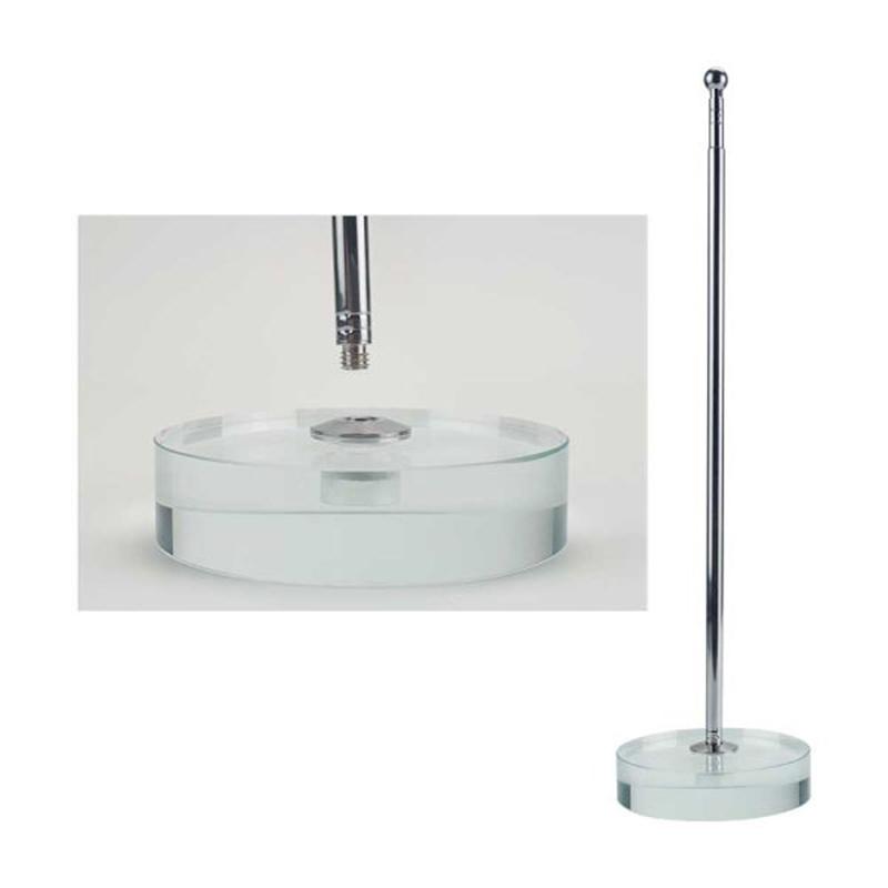 Buy Single Flag Pole Stand With Glass Base in Qatar
